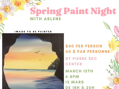 Spring Paint Night with Arlene! | Registre d'activités/Register for ...